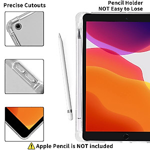 MAYCARI Frog Mushroom Case for iPad Air5/Air4 with Pencil Holder, Cute for iPad 10.9 Inch 2022/2020 Protective Case with Soft TPU Back, Auto Sleep/Wake Cover Slim Shell