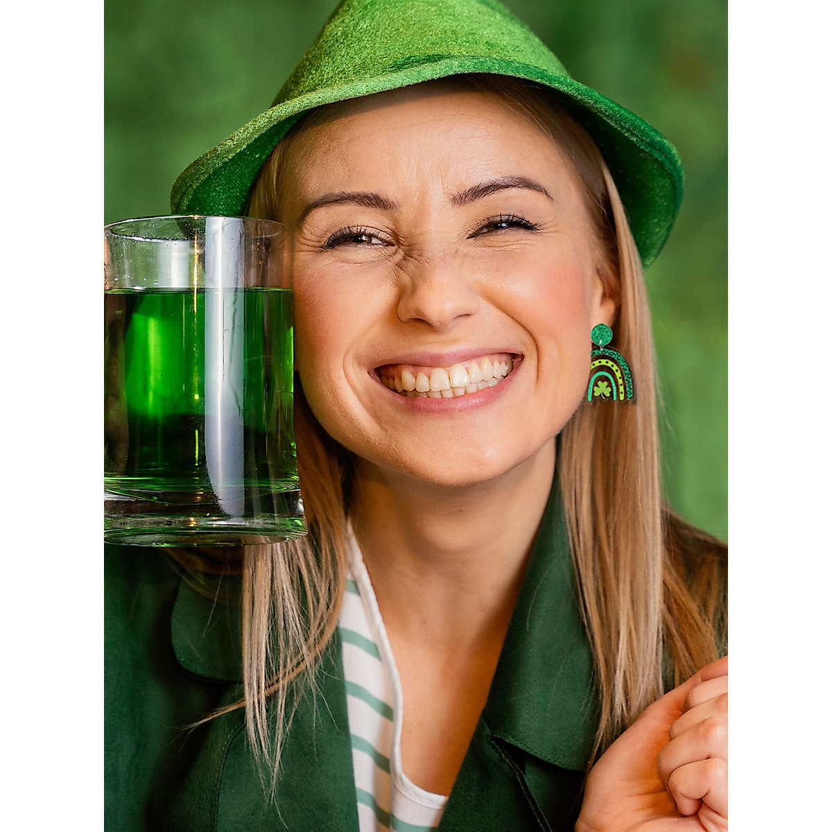 St Patricks Day Earrings Accessories for Women St Patricks Day Shirt Outfits for Women Shamrock Earrings Green Irish Earrings St Patricks Day Jewelry Gifts