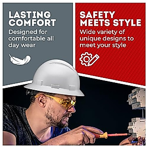 Full Brim OSHA Construction Hard Hat Work Approved Safety Helmet, Light Grey Carbon Fiber, Carbon Fiber Custom Design Hard Hats, Cascos De Construccion Hardhat for Men, Hard Hat by ACERPAL