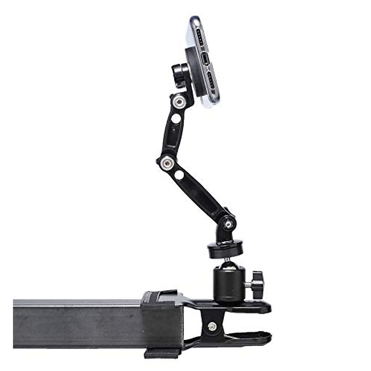 Livestream® Smartphone Ball Head Clamp Mount with Magnetic Mounting System and Extension Kit; Attach to Desk or Table. Easily Adjust Height of Device for Videos, Reading, or Live Streaming.