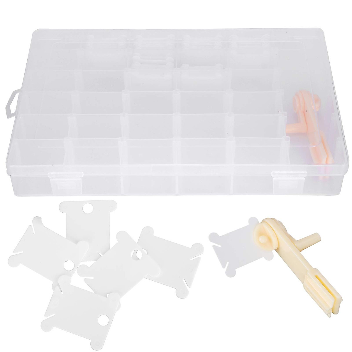 Stitch Winding Board Kit Plastic Accessories Embroidery Boxed Set Embroidery Thread Plate Thread Winder Thread Management Board Remaining Thread Tools Sewing Winders