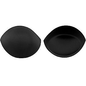 ButtonMode Padded Bra Cups Insert or Sew In, Instant Push Up Size Up Lift Up Support, Balconette Breast Enhancer for Bridal, Bridesmaid, Most Dresses, Black, B/C, 1 Pair