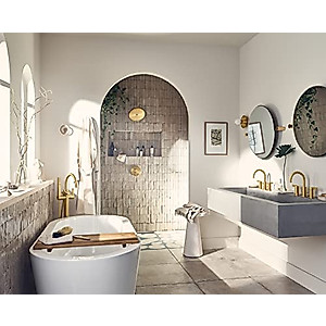 Moen T6222BG CIA Collection 8 in. Widespread 2-Handle High-Arc Bathroom Faucet Trim Kit, Valve Required, Brushed Gold