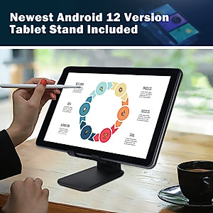 Android Tablet 10 inch Google Tablets, 3GB RAM 64GB ROM 512GB Expand, Android 12 Tablet with Stand Dual Camera, WiFi Tablet 10" IPS HD Touch Screen, Long Battery Life