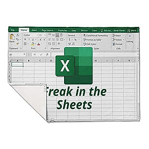 Jschlatt Freak in The Sheets, Funny, Excel Spreadsheet Throw Blanket for Women Men 60" x 50" (150cm x 130cm)