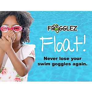 Frogglez Pain-Free Swim Goggles for Kids Under 10 (Ages 3-10), No Hair Pulling, Recommended by Olympic Swimmers - UV Protection|Tinted|Anti Fog