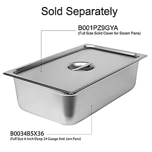 Excellante Full Size 6-Inch Deep 24 Gauge Anti Jam Pans