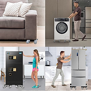 Furniture Dolly 5 Wheels Heavy Duty Carbon Steel Panel Furniture Movers Large Size Furniture Lifter for Moving Heavy Furniture, Refrigerator, Sofa, Cabinet - Maximum Load 1300KG/2860LBS