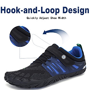 Mens Barefoot Cross-Trainer Minimalist Trail Running Shoes Lightweight Quick-Dry Walking Gym Yoga Outdoor Water Shoes Blue