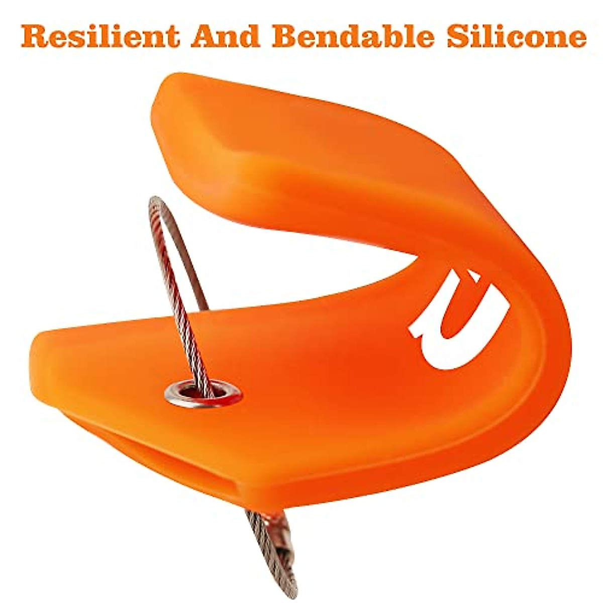 2 Pack Initial Letter Silicone Luggage Tag Baggage Handbag School Bag Suitcase Instrument Tag Orange by Gostwo (G)