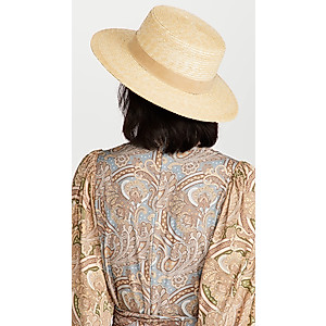 Lack of Color Women's The Spencer Boater - Suede, Natural/Camel, Tan, L