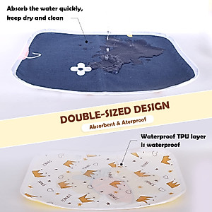 OLDCAT 4PCS Guinea Pig Beddings - Washable Guinea Pig cage Liners, Waterproof Reusable & Anti Slip for Small Animals Rabbit Hamster Rat