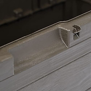 BIGBARLEY Deck Box ,Outdoor Storage Box for Patio Cushion, Pillows, Pool Toy, Garden Tool and Hose Storage,Patio Storage Box 74 gal Brown