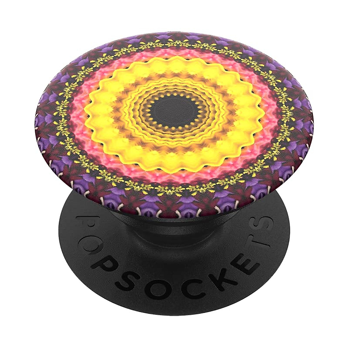 PopSockets PopGrip: Phone Grip and Phone Stand, Collapsible, Swappable Top (Lantana Warp)