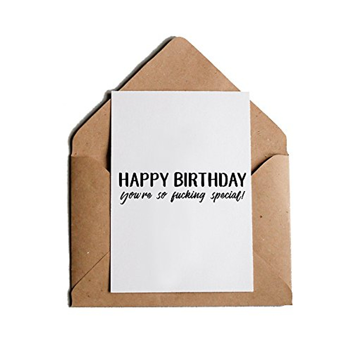 Funny Humor Adult Birthday Card - You're So Fuk!ng Special - 5" x 7" Blank Inside With Envelope - Humorous Bday Card for Best Friend Wife Husband Mom Dad Sister Brother (PACK OF 1)