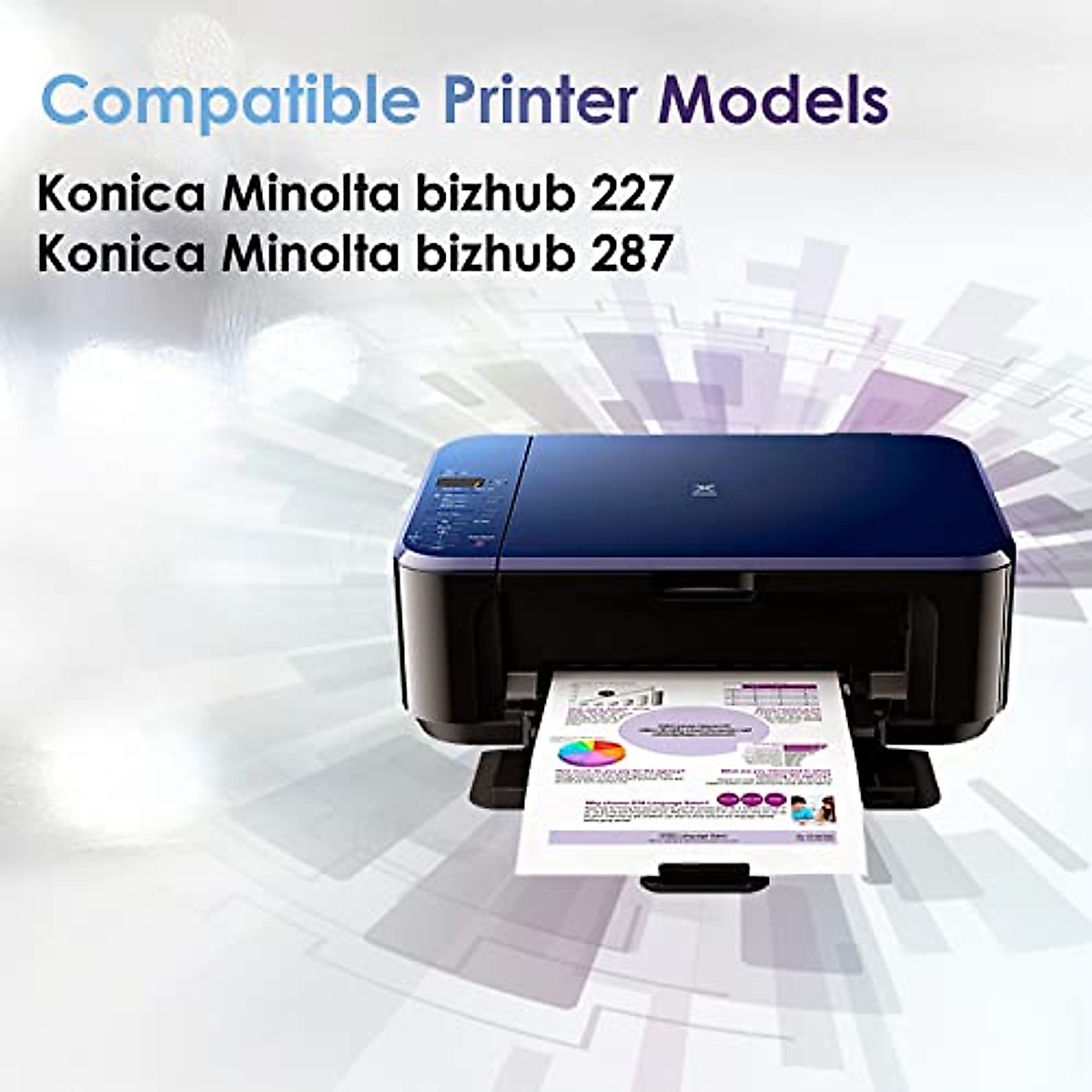 WX-104 Compatible Waste Toner Box Replacement for WX104 A7XWWY2 Waste Toner Container for Konica Minolta bizhub 227 287 Printers (1 Pack)