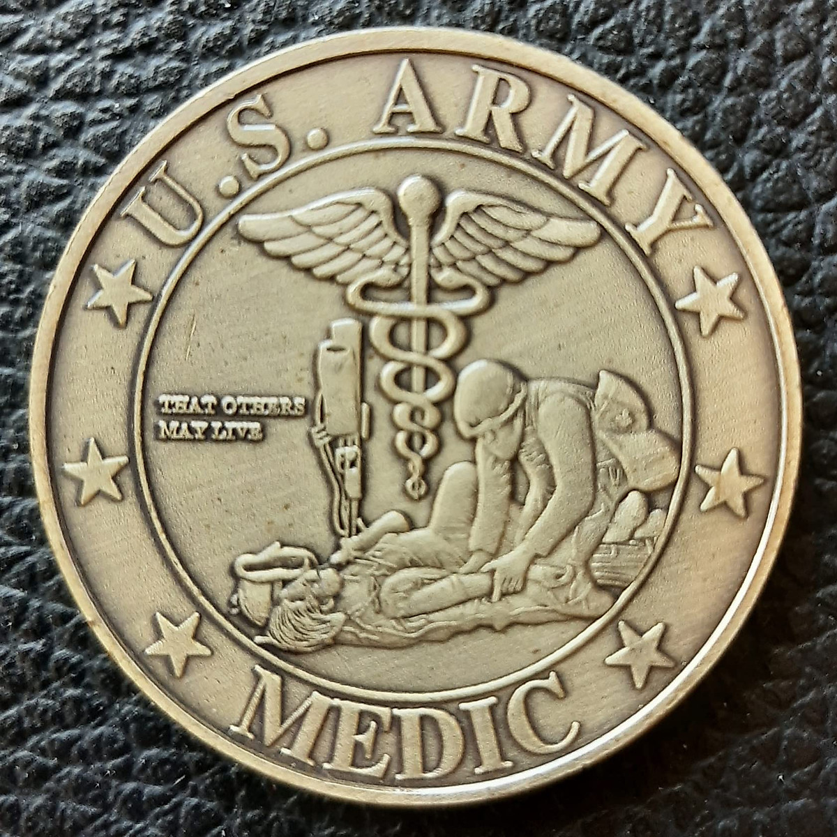 Junk and Disorderly, AZ Challenge Coin/Poker Card Guard: U.S. Army Combat Medic (Engraving Available)
