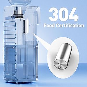 Urbansync Top Loading Cold & Hot Water Dispenser,3 Temperature Settings, Water Cooler for 3 or 5 Gallon Bottles, Removable Drip Tray & Child Safety Lock, Home, Office, Living Room.