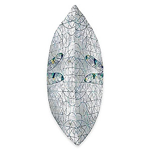 Creativemotions Dragonfly on Sacred Geometry Pattern Throw Pillow, 16x16, Multicolor