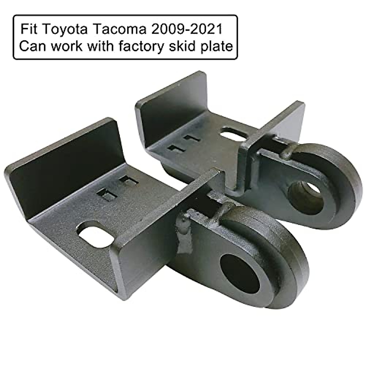 Fivepine Front Demon Tow Hook Bracket with 3/4 inch Shackles Fit for Toyota Tacoma 2009-2021 Demon Shackle Mount