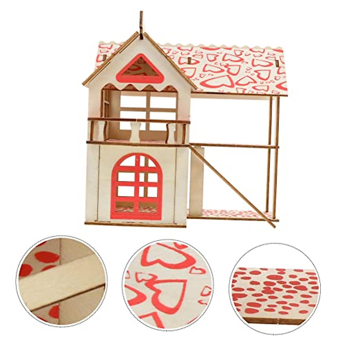CRILSTYLEO 1 Set Hamster House Wooden Toys Sport Accessories Rat Accessories for cage Hamster Activity Center Hamster Accessories Dwarf Hamster Hideout Hamster Playing Castle Climbing Ladder