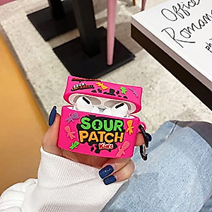 Air pod Pro Case, Food Design Airpod Pro Case for Girls Kids, 3D Cute Cartoon Funny Food Fashion Design Silicone Protective Skin Shell Compatible with 2019 Air pod Pro (Pro Candy Kids Rose red)