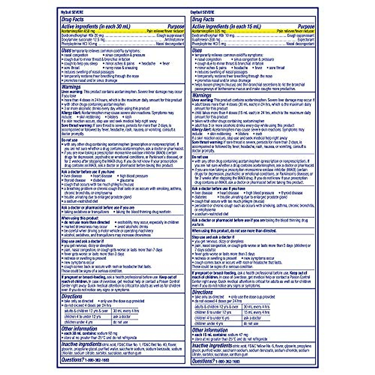 Vicks DayQuil and NyQuil SEVERE Cold & Flu Berry Liquid Medicine, Max Strength Relief for Headache, Fever, Sore Throat, Nasal Congestion, Cough, Combo Pack, 2 x 12 oz Bottles, 1 NyQuil, 1 DayQuil
