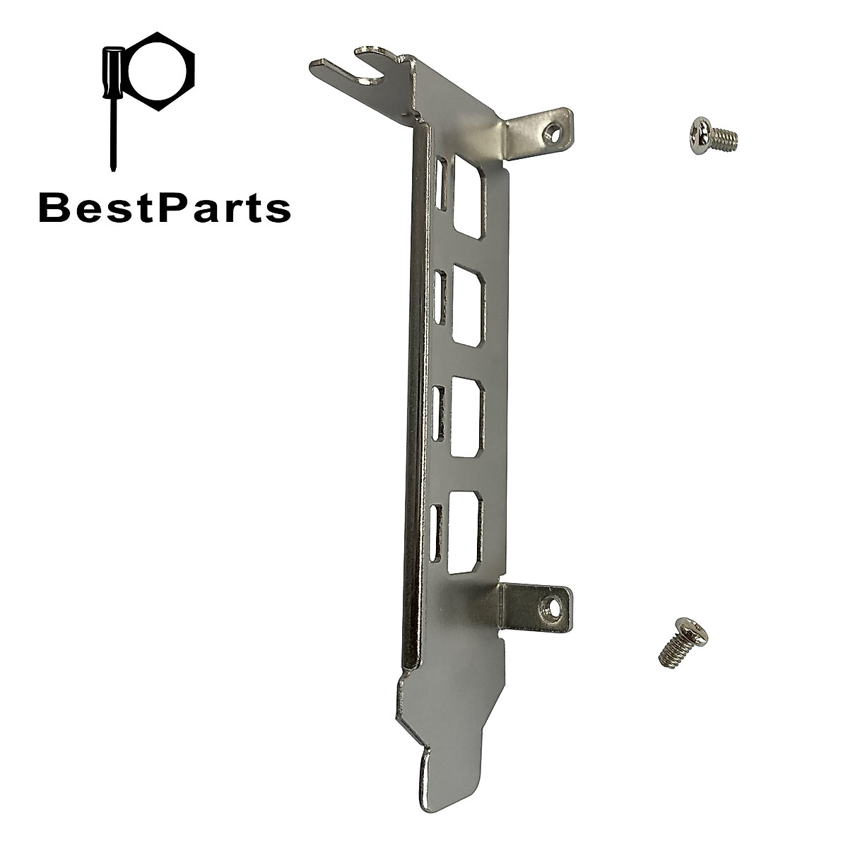 New Low Profile Short Bracket Replacement for NVIDIA Quadro K1200 NVS 510 P400 P600 P620 P1000 K1200 NVS510 T600 T1000 with 2X Screws