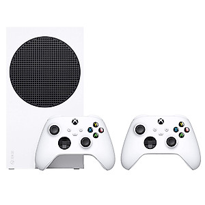 Microsoft Xbox Series S 512GB Game All-Digital Console, White - 2 Xbox Wireless Controllers - 1440p Gaming Resolution, 4K Streaming Media Playback, HDMI 2.1 (Renewed)