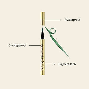 EPILYNX Long Lasting Waterproof Liquid Eyeliner with Precision Tip | Gluten and Allergen Free, Vegan Eyeliner Pencil |2mL| Shimmer Spring Green by Dr. Liia