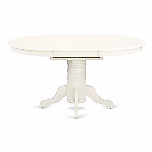 East West Furniture AVEN7-LWH-06 Dining Table Set, 7-Piece