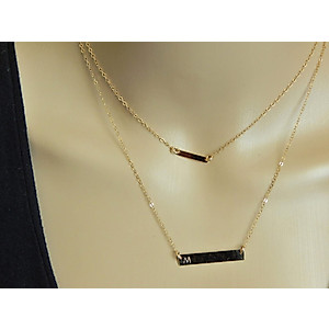 itianxi Dainty Bar Choker Necklace for Women,14K Gold Plated Cute Tiny Balance Charm Chokers,Delicate Simple Fashion Necklaces Jewelry