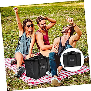 BESTonZON Insulation Bags Catering Bag Insulated Bag for Catering Insulated Shopping Bags Foldable Lunch Bag Portable Ice Pack Heat Bags for Food Collapsible Transport Tote Cooler Bag Large