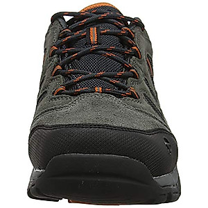 Hi-Tec Men's BANDERRA II Low WP Wide Rise Hiking Boots, Grey Charcoal Graphite Burnt Orange 51, 11