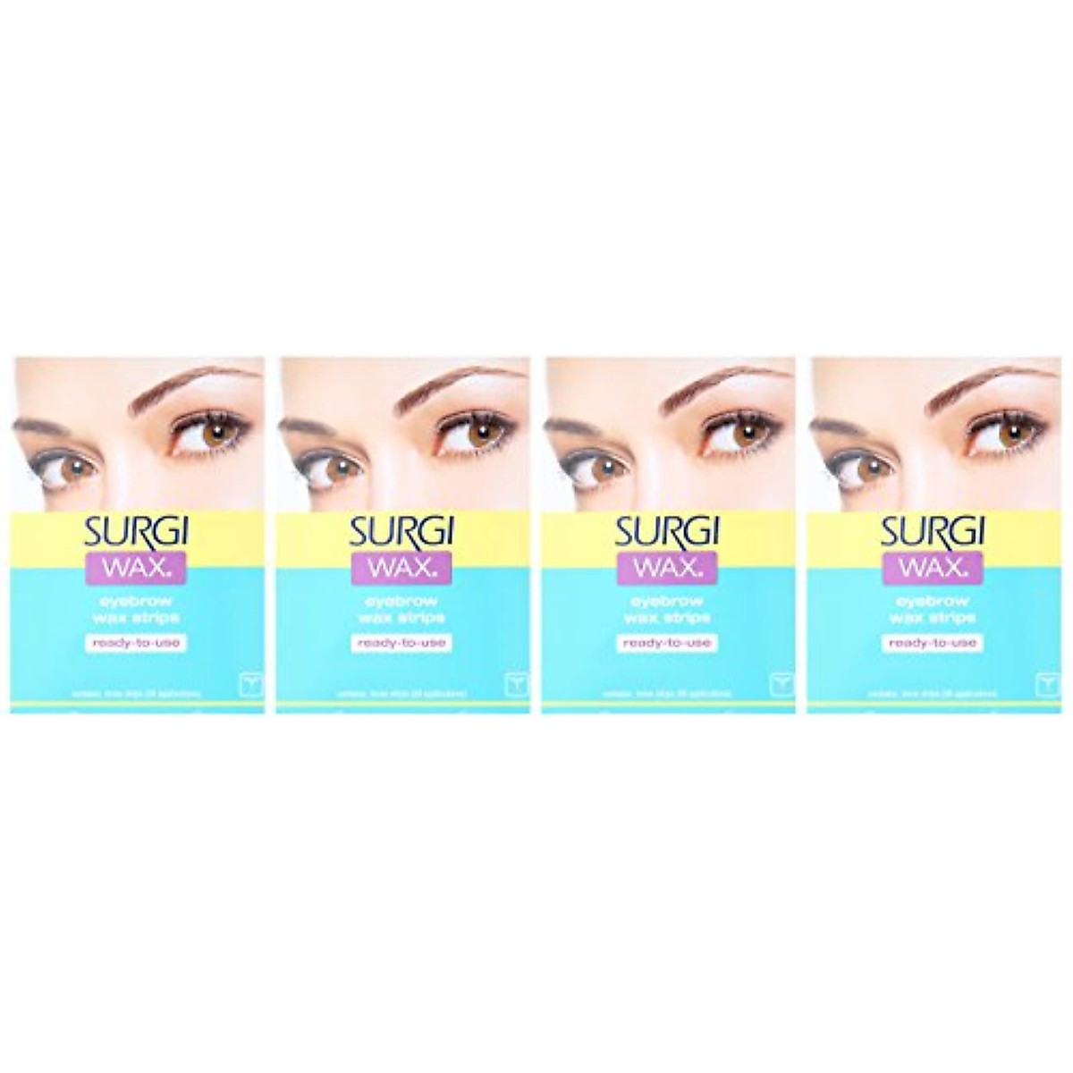 Surgi-Wax Brow Shapers For Brows, 28 Strips (pack of 4)