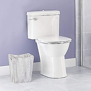 LIANTRAL Wood Trash Can, Office Trash Can, Rustic Farmhouse Style Wastebasket Bin for Bathroom, Office, Bedroom, Living Room, Bathroom Trash Can, Trash Can Bedroom, Rustic Gray