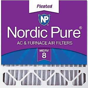Nordic Pure 20x20x5 (19_5/8 x 19_7/8 x 4_3/8) Honeywell/Lennox Replacement MERV 8 Air Filter 1 Pack