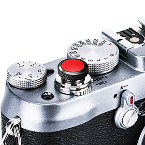 JJC Camera Soft Release Button, Shutter Button for Fuji Fujifilm X-T5 X-T4 X-T3 X-T30 X-T30 II X-T20 X-PRO3 X100VI X100V X-E4 X-E3 Sony RX1R II RX10 IV III Leica Q3 M10 M9 Nikon Df F3