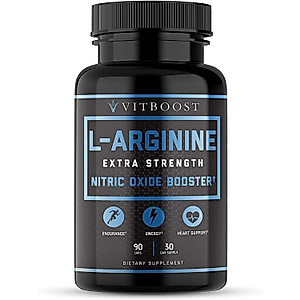 VITBOOST Extra Strength L Arginine Capsule 1500mg - Nitric Oxide Supplements for Stamina, Muscle, Vascularity & Energy - Powerful NO Booster with L-Arginine, L-Citrulline & Essential Amino Acids