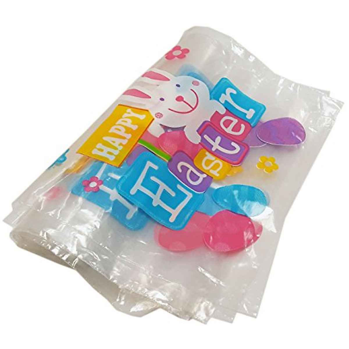 Regent Products Corp Set of 200 Easter Zipper Bags with Easter Bunny, Egg, and Jelly Bean Designs! 6.5"x5.86" - 2 Designs!