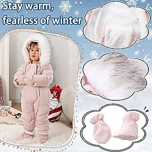 XIFAMNIY Baby Boys and Grils Winter Snowsuit Outwear Hooded Footie Snow Suits Toddler 3-24M