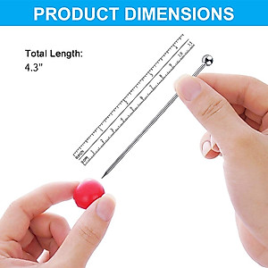 FATLODA 15PCS Cocktail Picks for Drinks, Stainless Steel Cocktail Toothpicks, Reusable Cocktail Skewers, Garnish Picks Bloody Mary Skewers, Metal Martini Picks for Olives Appetizers Fruit (4.3 Inch)