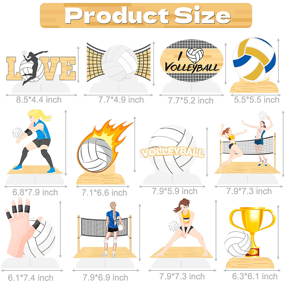 Volleyball Party Honeycomb Centerpieces Volleyball Birthday Party Decoration Volleyball Party Table Centerpieces Volleyball Table Decorations for Sport Themed Baby Shower Supplies