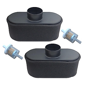 Air Filter 11013-0752 for Kawasaki FR651V FR691V FR730V FS481V FS541V FS600V FS651V FS691V FS730V Engine MIU12555 Bobcat 4164631 Lawn Mower Tractor with Pre Filter 11013-7046, pack of 2