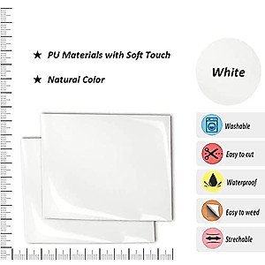 Frisco Craft HTV Vinyl Rolls - Heat Transfer Vinyl for Custom Prints - 12" x 20ft White Matte HTV Roll - Iron on Vinyl for All Cutter Machine - PU HTV Heat Transfer Vinyl - DIY Heat Vinyl (White)