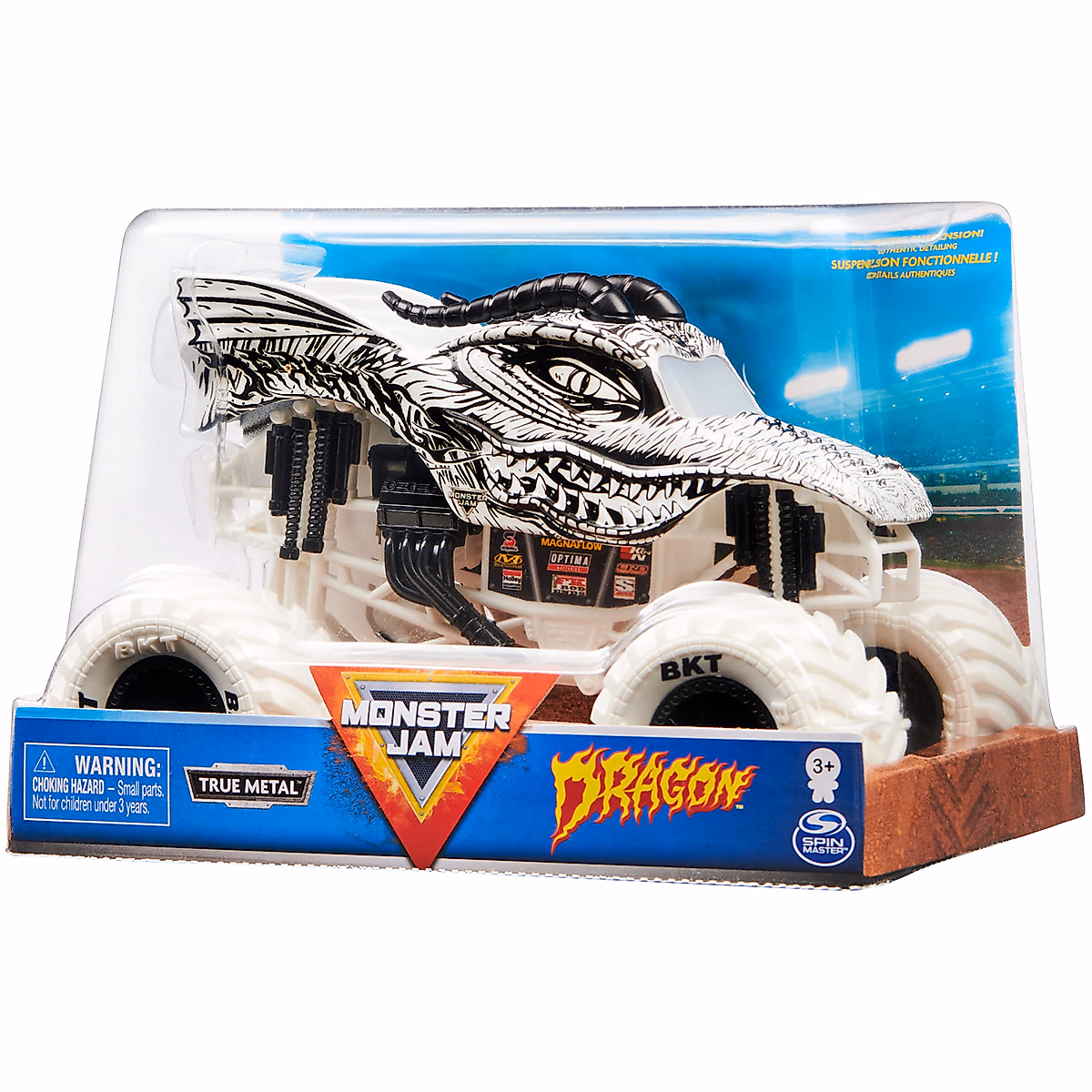 Monster Jam, Official Dragon Monster Truck, Collector Die-Cast Vehicle, 1:24 Scale