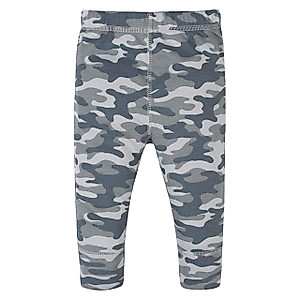 Onesies Brand Baby 3 Onesies 3 Pants Outfit Bundle Mix n Match Newborn to 12M, Grey Green Camo Dino, 0-3 Months