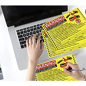 Parking Violation Stickers Hard to Remove "You are Illegally Parked" Tow Reserved Handicapped,Private Parking Stickers 5 x 8 Inch - You are Illegally Parked Stickers Towing Labels for Cars 25 Pack