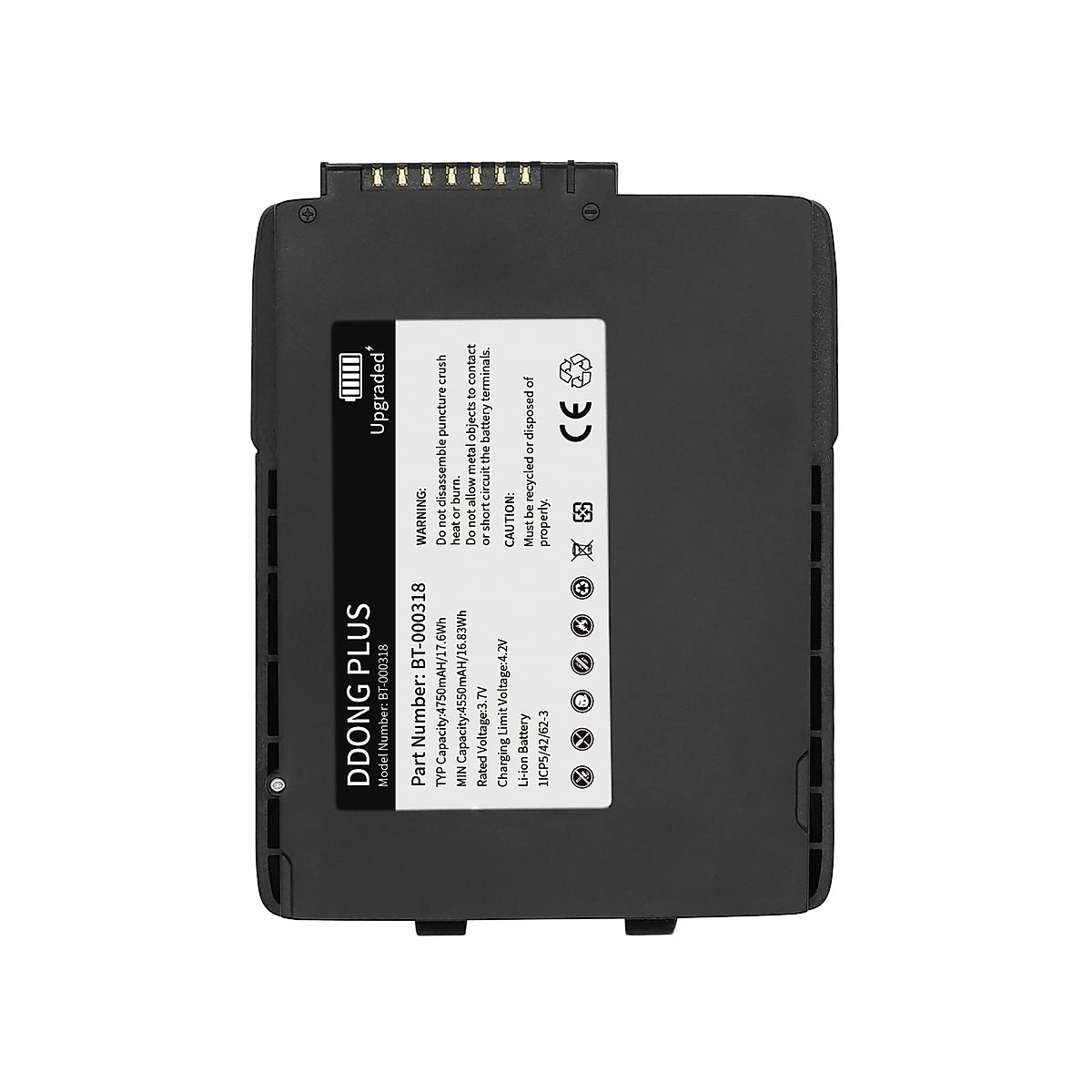 (10PCS) BT-000318 Battery TC75 Barcode Scanner Battery [Upgraded Capacity] for Motorola Symbol Zebra TC75EK TC75AH TC75GK TC77HL TC75FK TC70X TC720L TC70X TC75BH 82-171249-01 BTRY-TC7X-46MA2 Battery