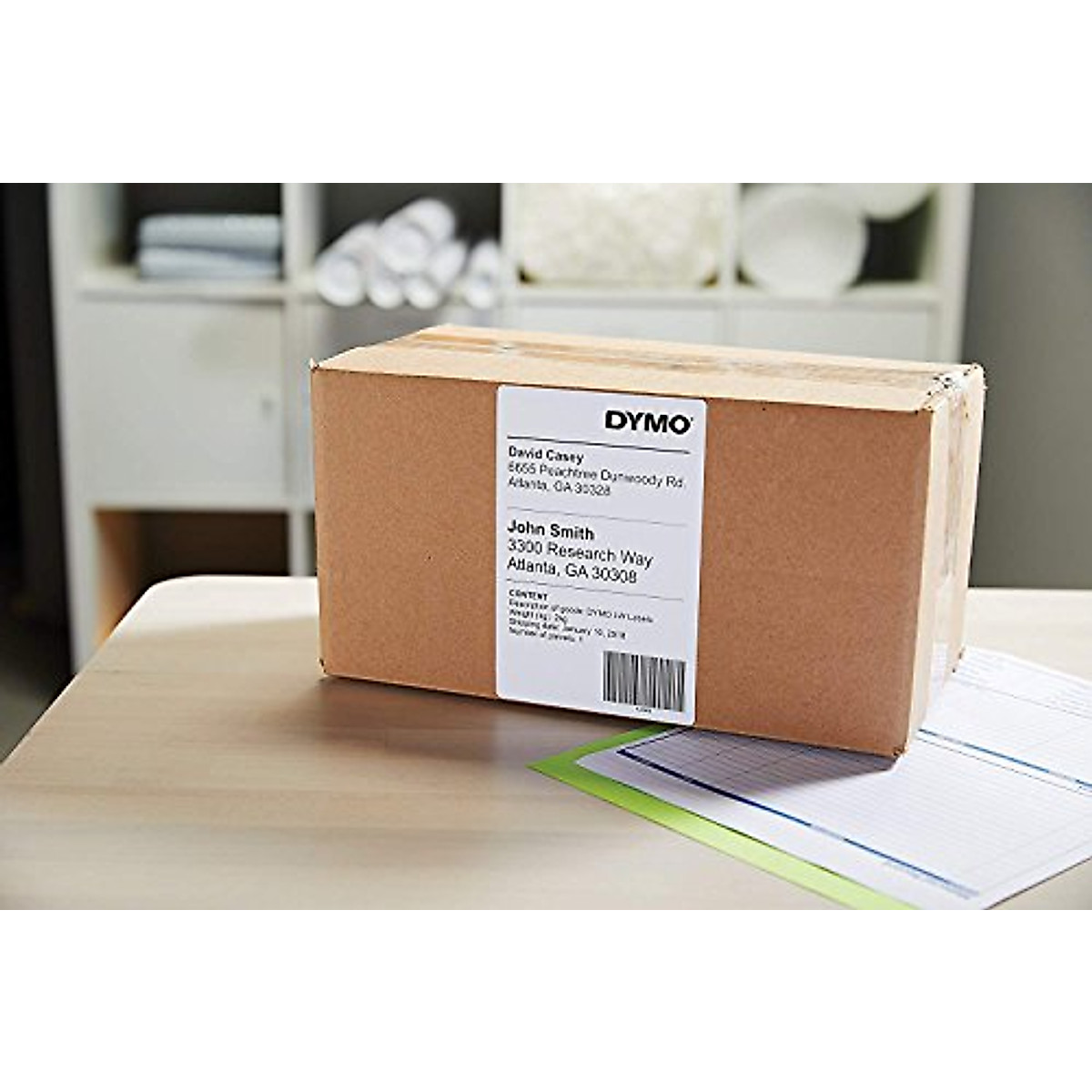 DYMO Authentic LW Extra-Large Shipping Labels for LabelWriter Label Printers, White, 4'' x 6'', 5 Pack, 1100 Labels Total